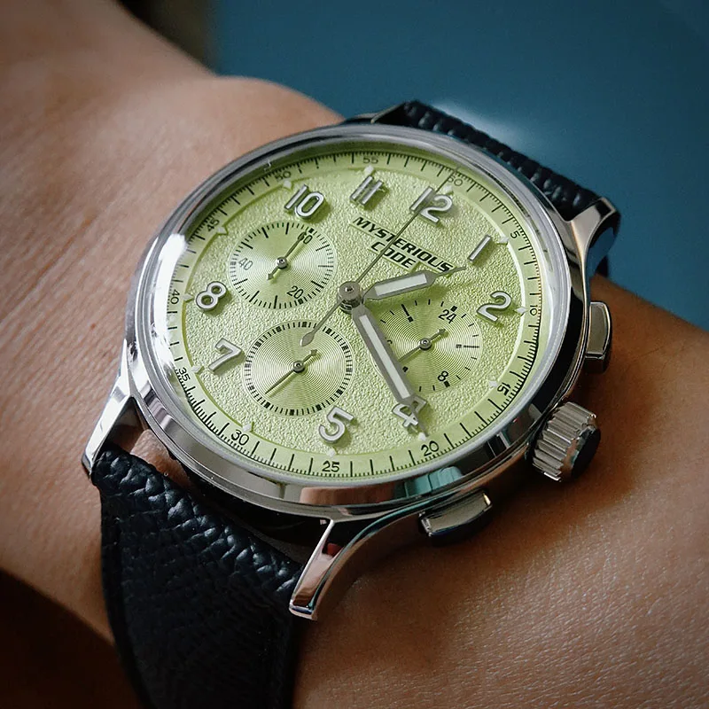 Men-Pilot-Chronograph-Watch-Panda-Classic-Retro-Sport-Wristwatch ...