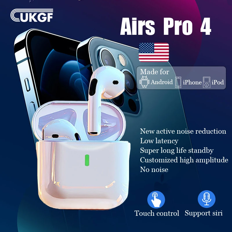 Auriculares Air4 pro originales con Bluetooth 5,0, Auriculares deportivos para videojuegos, para ...