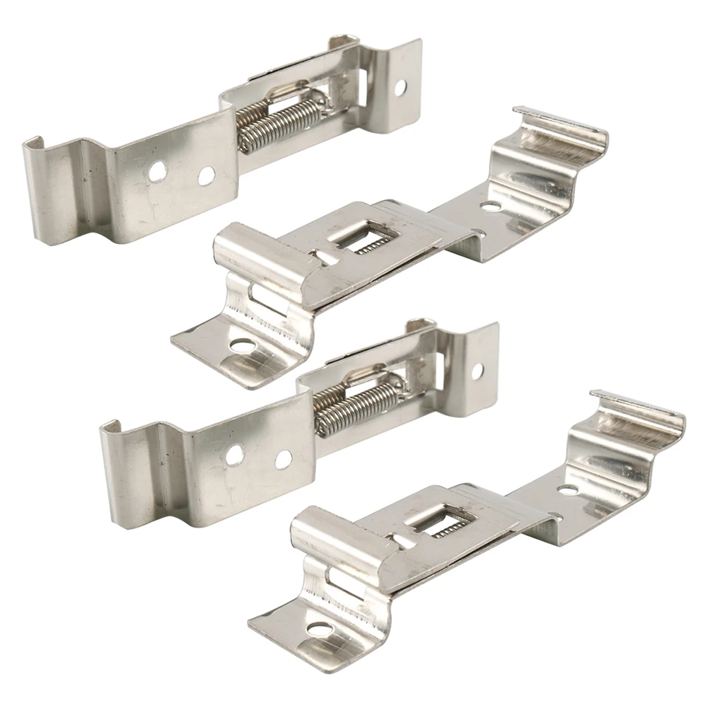 4Pcs-Car-License-Plate-Spring-Loaded-Stainless-Steel-Exterior-Car ...