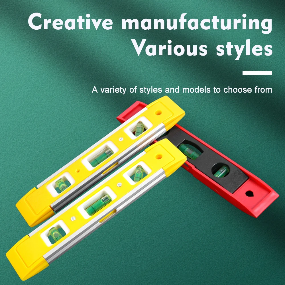 Portable-ABS-Shell-Level-Ruler-High-Precision-Strong-Magnetic-3-Bubble ...