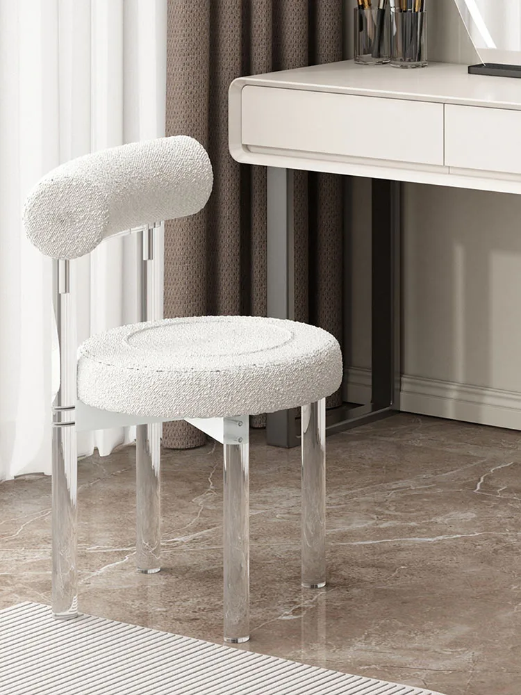 Transparent-Acrylic-Makeup-Chairs-Customized-Furniture-Home-Living-Room ...
