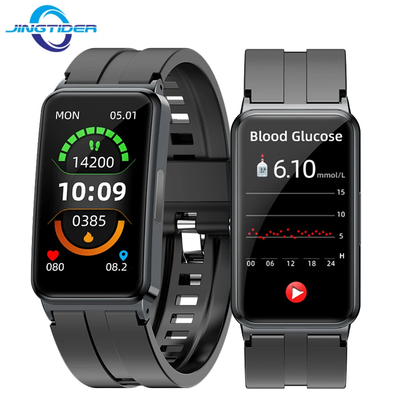 EP01-Blood-Glucose-Sugar-Smart-Band-Watch-Body-Temperature-ECG-HRV ...