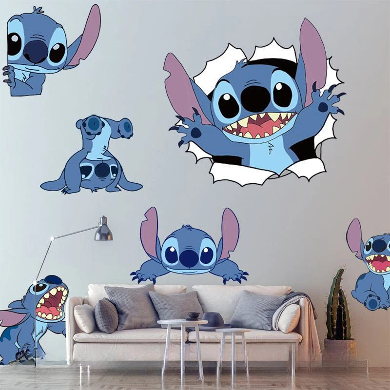 Autocollant-Dessin-Anim-Disney-Stitch-CAN-et-Stitch-Papier-Peint-tanche ...