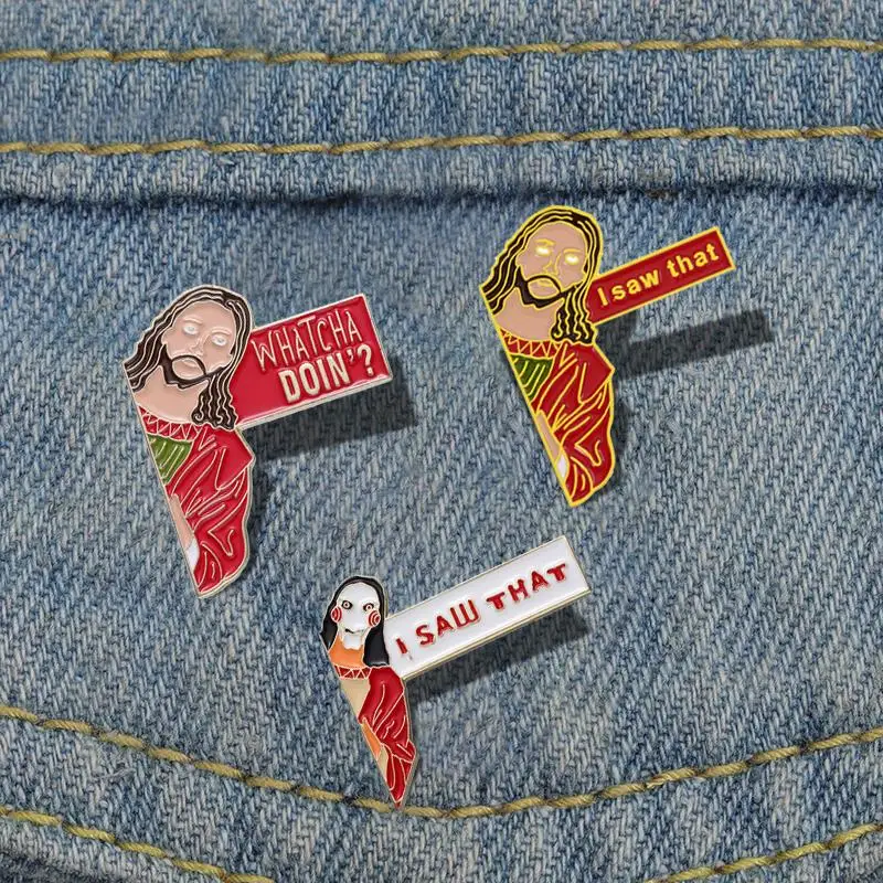 I-Saw-That-Enamel-Pins-Custom-Jesus-Brooches-Lapel-Badges-Cartoon-Funny ...
