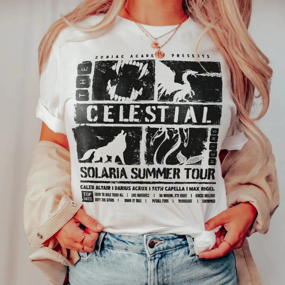 Celestial Heirs Band Shirt Zodiac Academy T-Shirt Darius Acrux Caleb ...