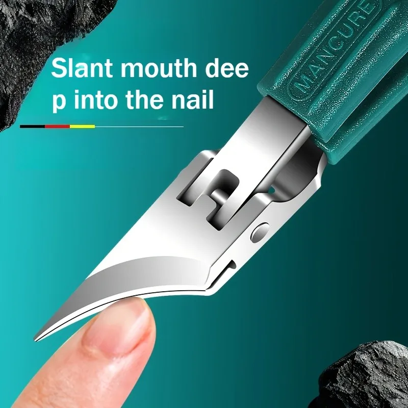 25° Slant Edge Nail Clipper Set Anti-Splash Eagle Beak Oblique Toe Nail ...
