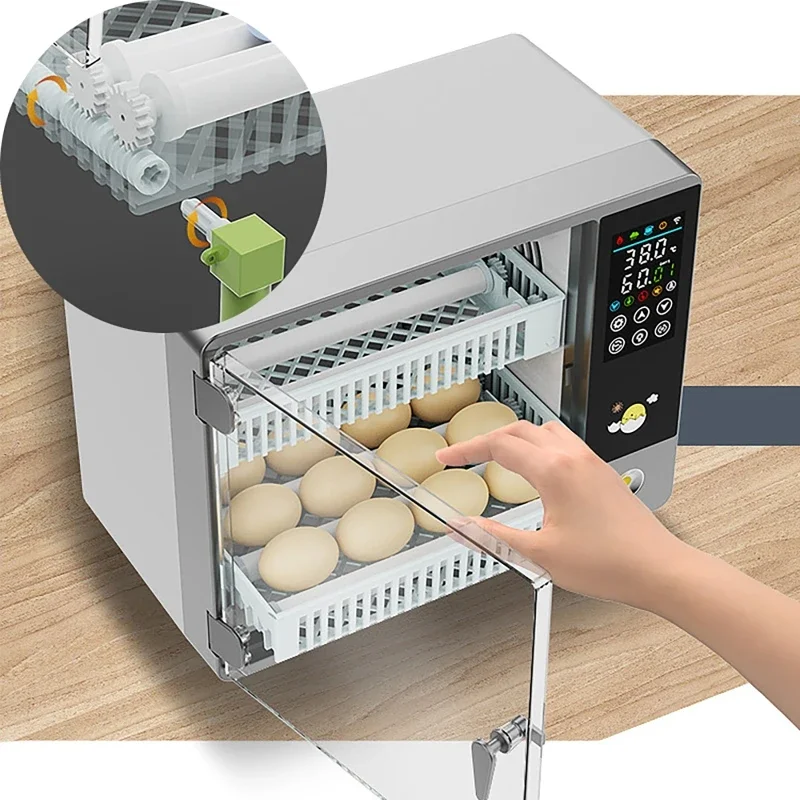 24 Eggs Incubator With Drawer Type Egg Incubator Turner With Automatic ...