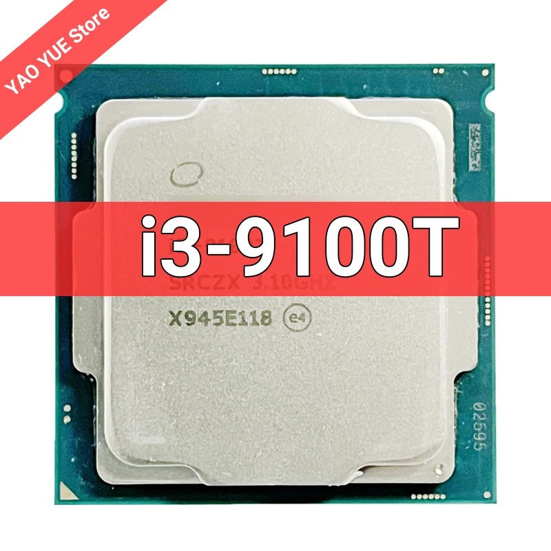 Processador CPU Quad-Cores Usado, Processador de Quatro Threaded, 6M, 65W, LGA 1151, I3 9100T ...