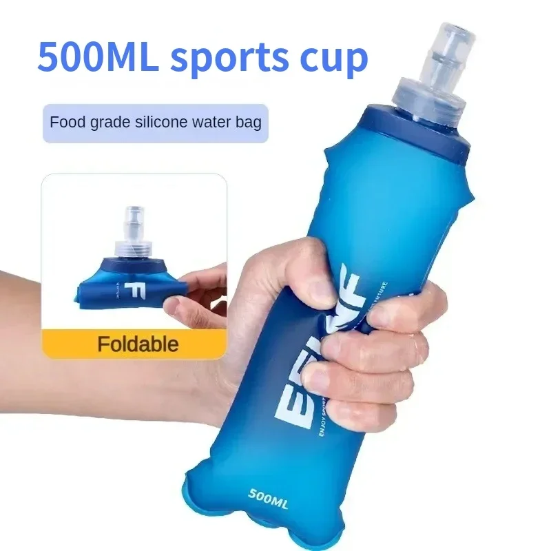Collapsible Silicone Water Bottle - Portable for Running, Camping ...