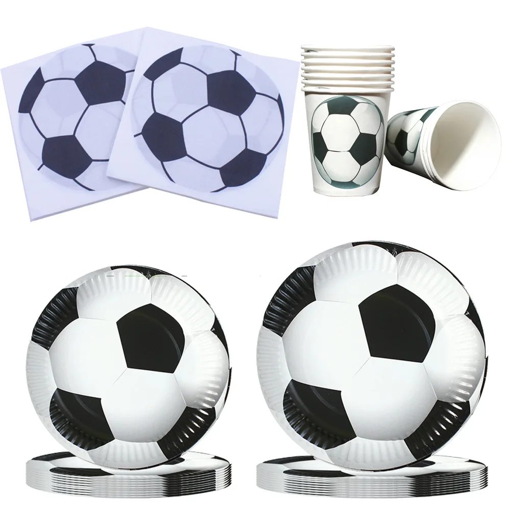 Soccer-Party-Disposable-Tableware-Paper-Plates-Cups-Napkins-Football ...