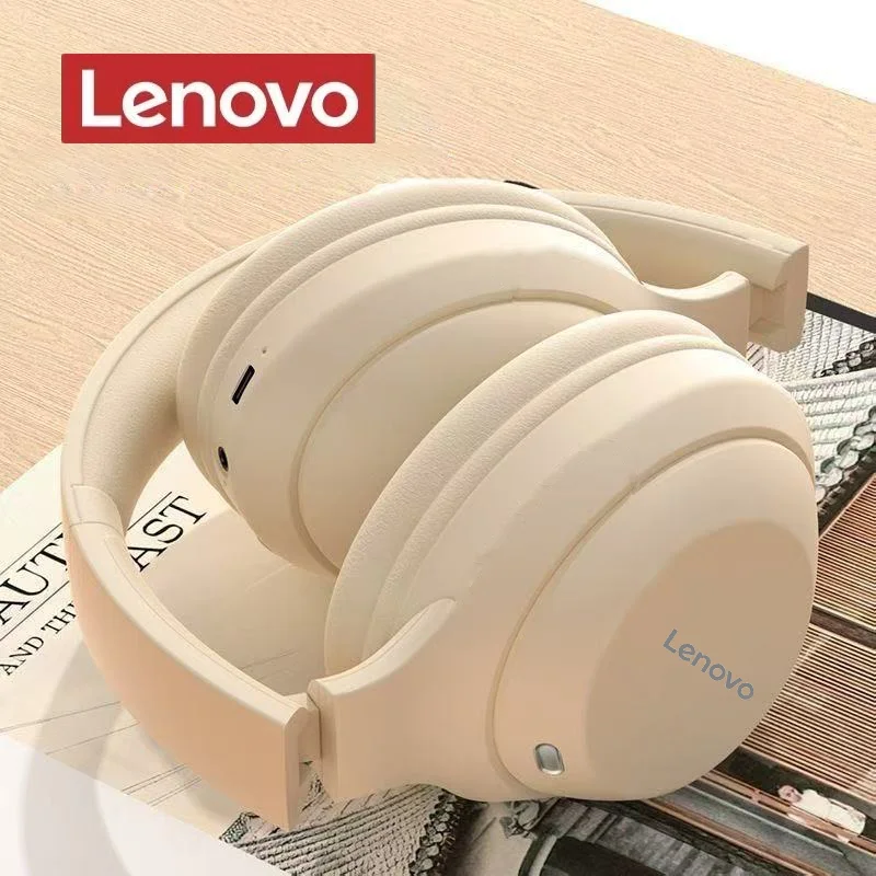 Lenovo Wireless Headphones Sleek Design Foldable Over Ear Headsets ...