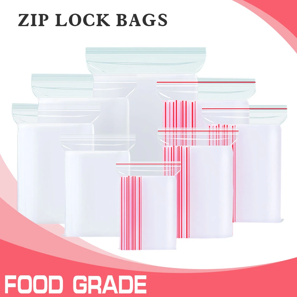 0.05/0.06/0.08/0.1/0.12/0.16/0.2mm Thickness Zip Lock Plastic Bag ...