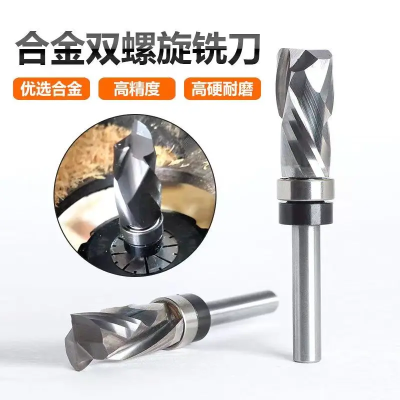 1/4" 6mm Shank CNC Trim Router Bits Ultra-Perfomance Sturdy Compression ...