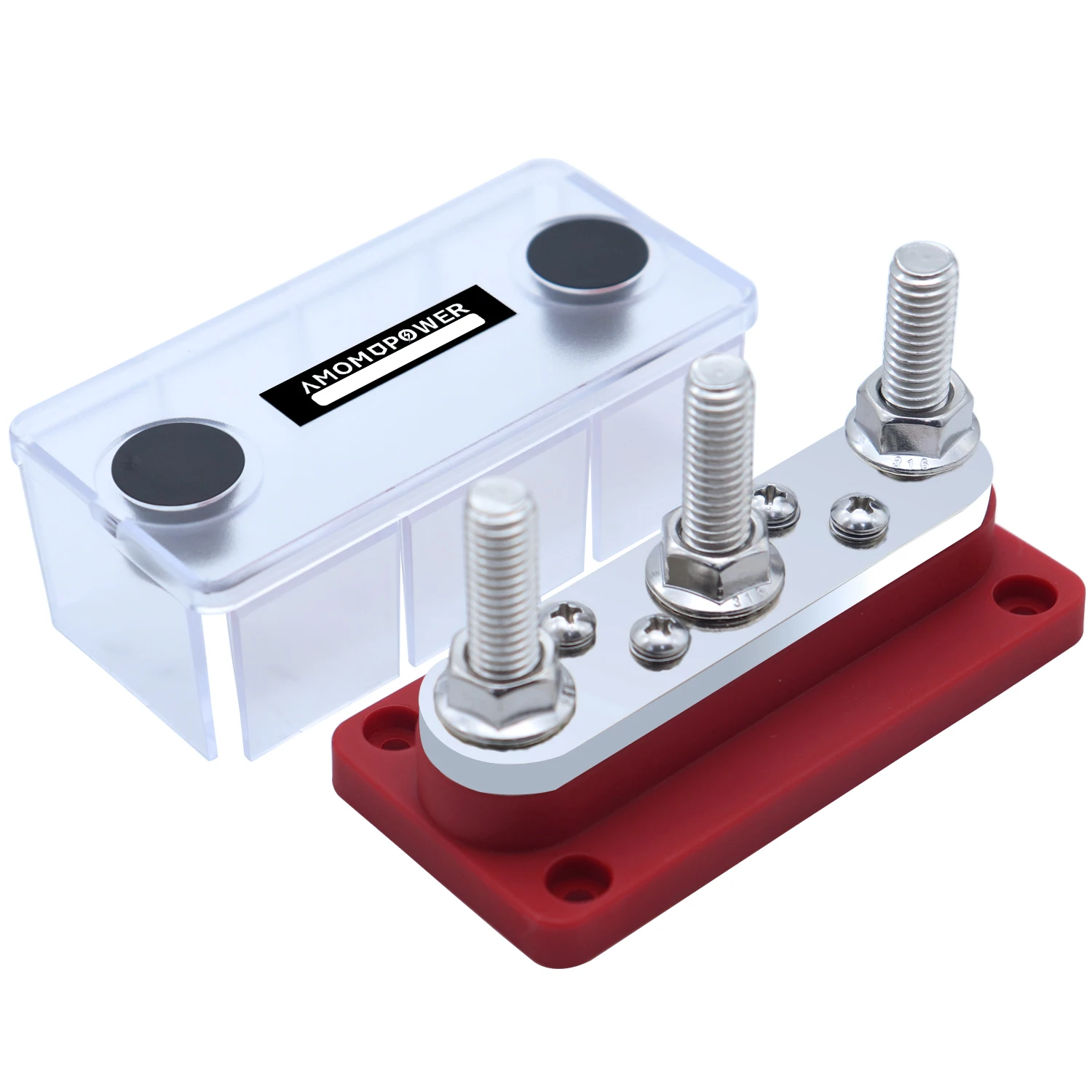 300A PowerBars 3xTerminal Studs 4x8#-32 Screws Nickel Plated Copper ...