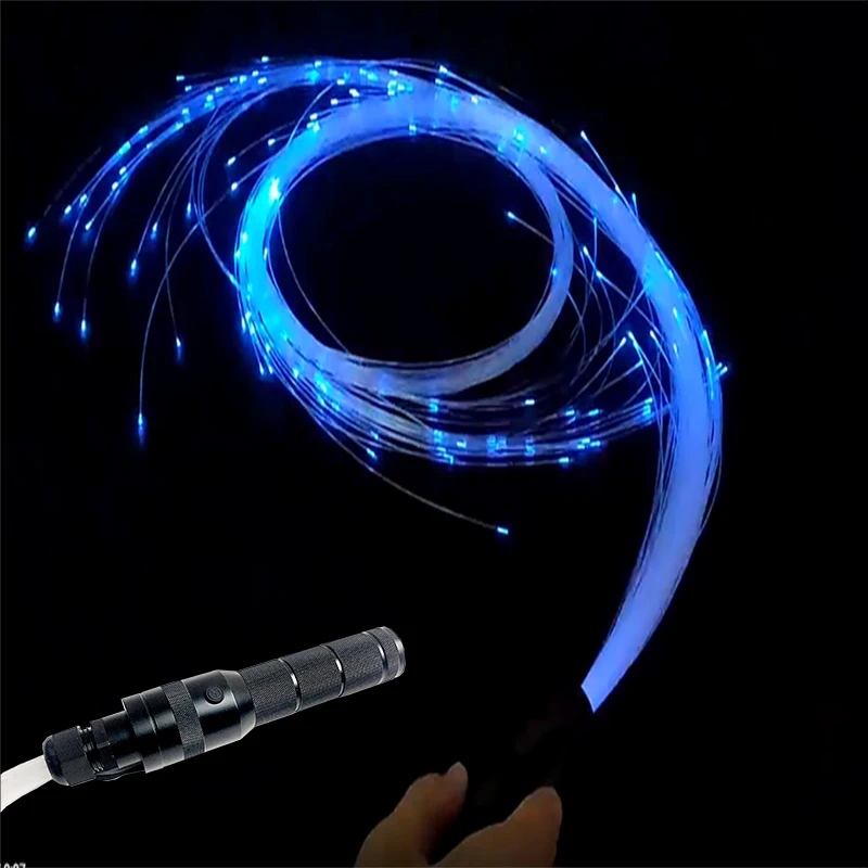 Led Fiber Optic Whip 360 Degree Pixel Light-up Flow Toy Rave Dance ...