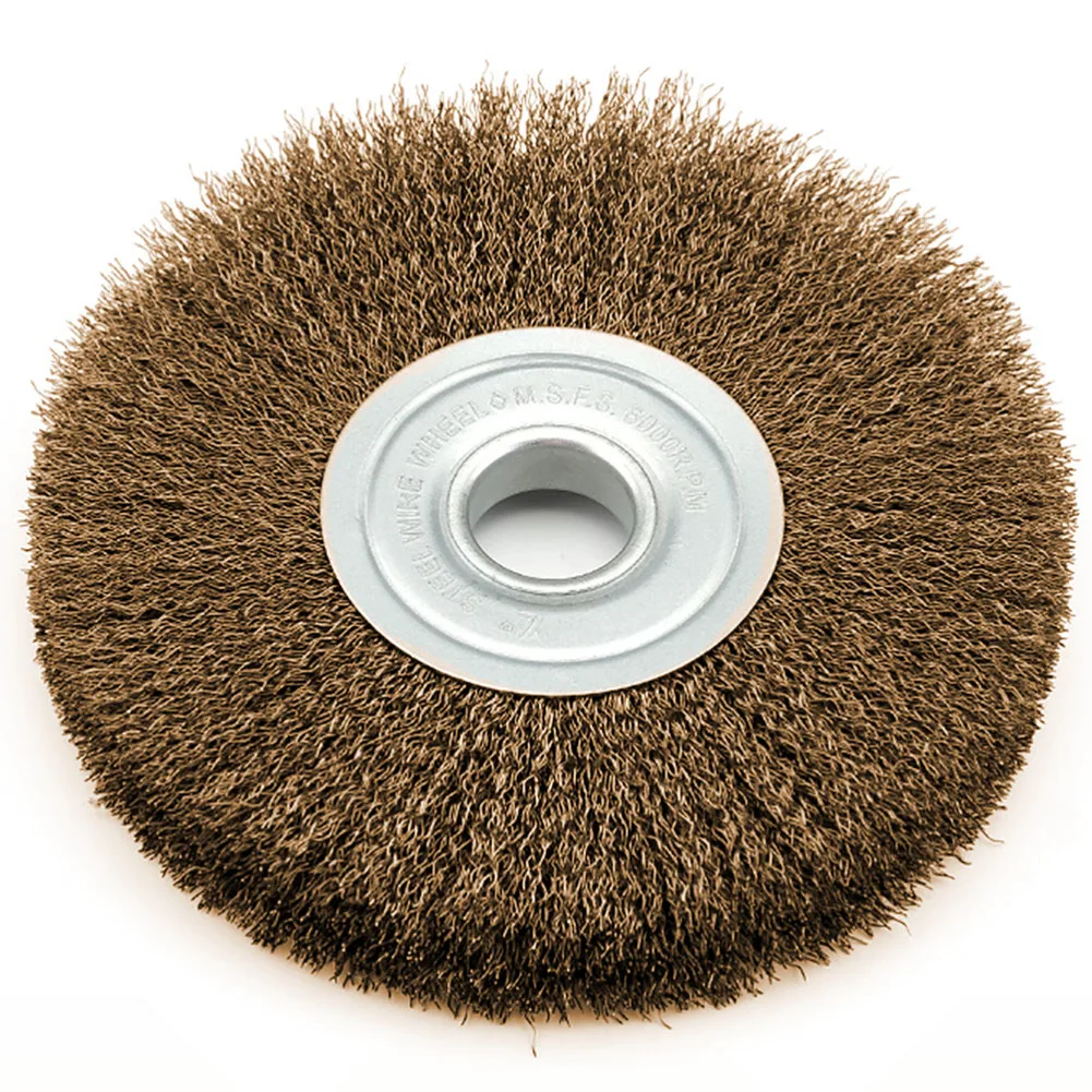 Flat-Crimped-Wheel-Drill-Brushes-Stainless-Steel-Wire-Wheel-Brush ...