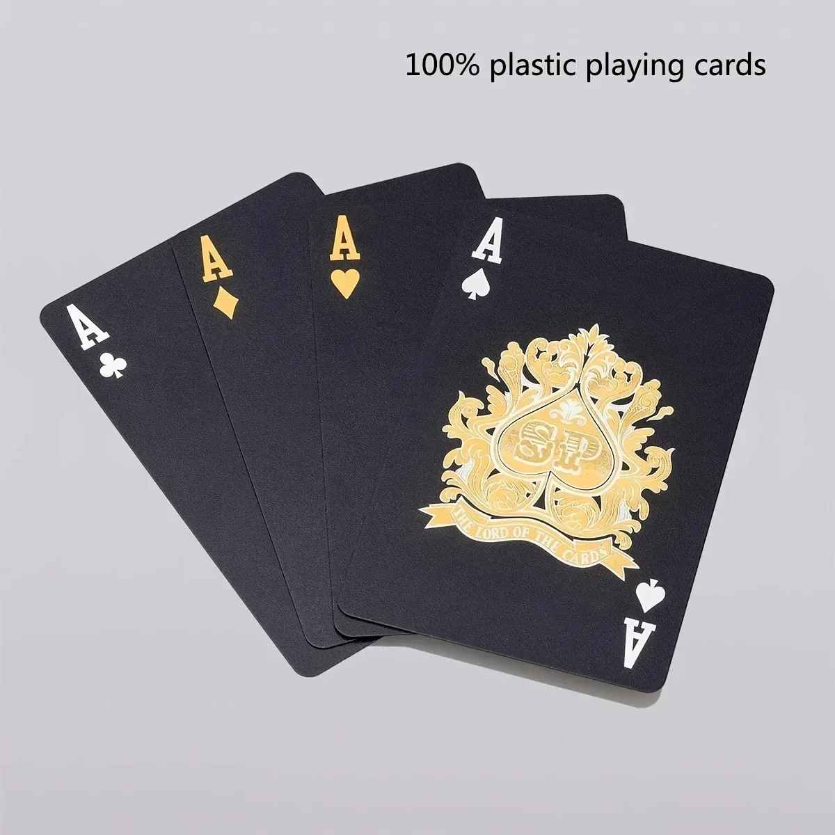 Black-Gold-Playing-Card-Game-Card-Waterproof-Creative-Magic-Tools ...
