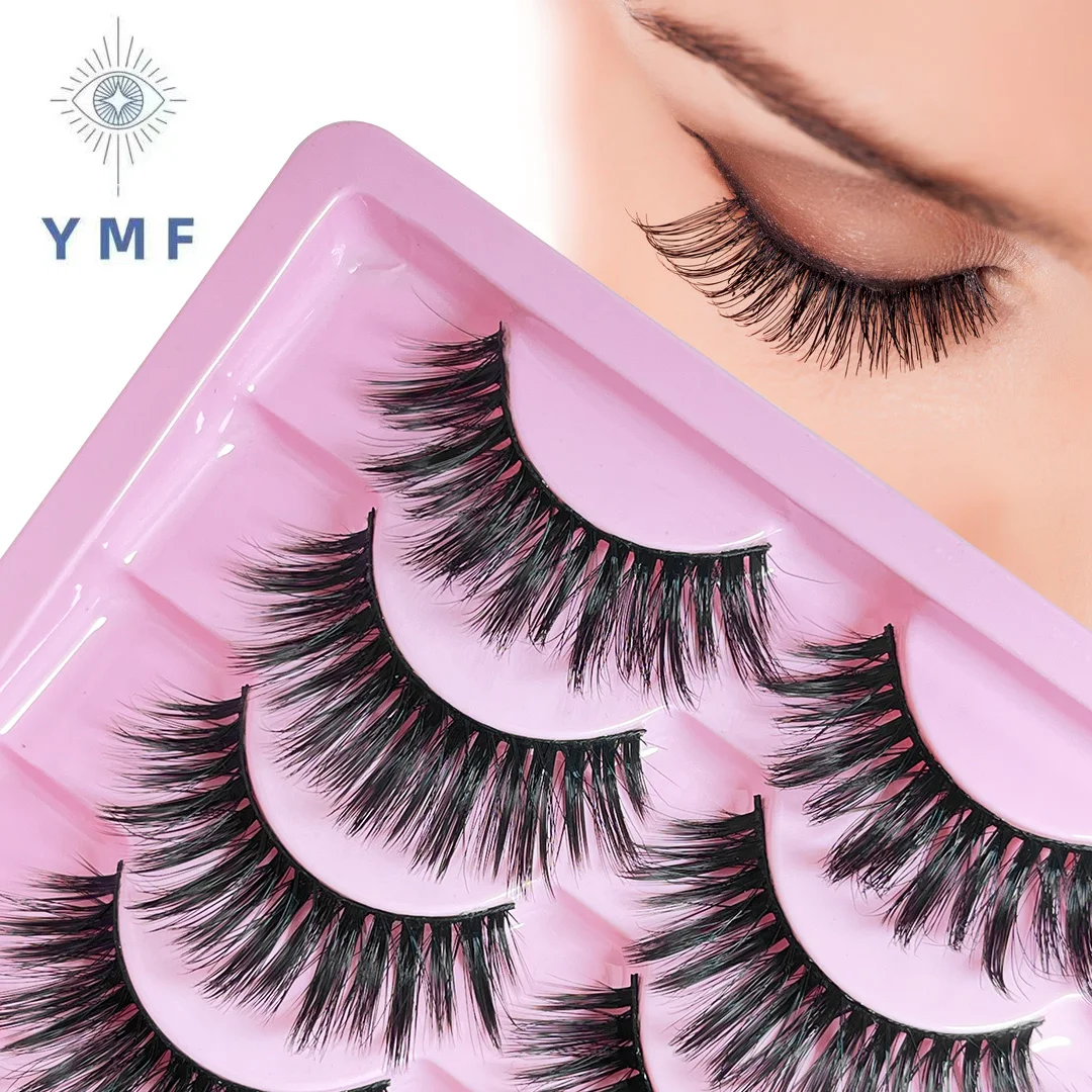 New-16-Pairs-5D-False-Eyelashes-Natural-Messy-Eyelash-Crisscross-Wispy ...