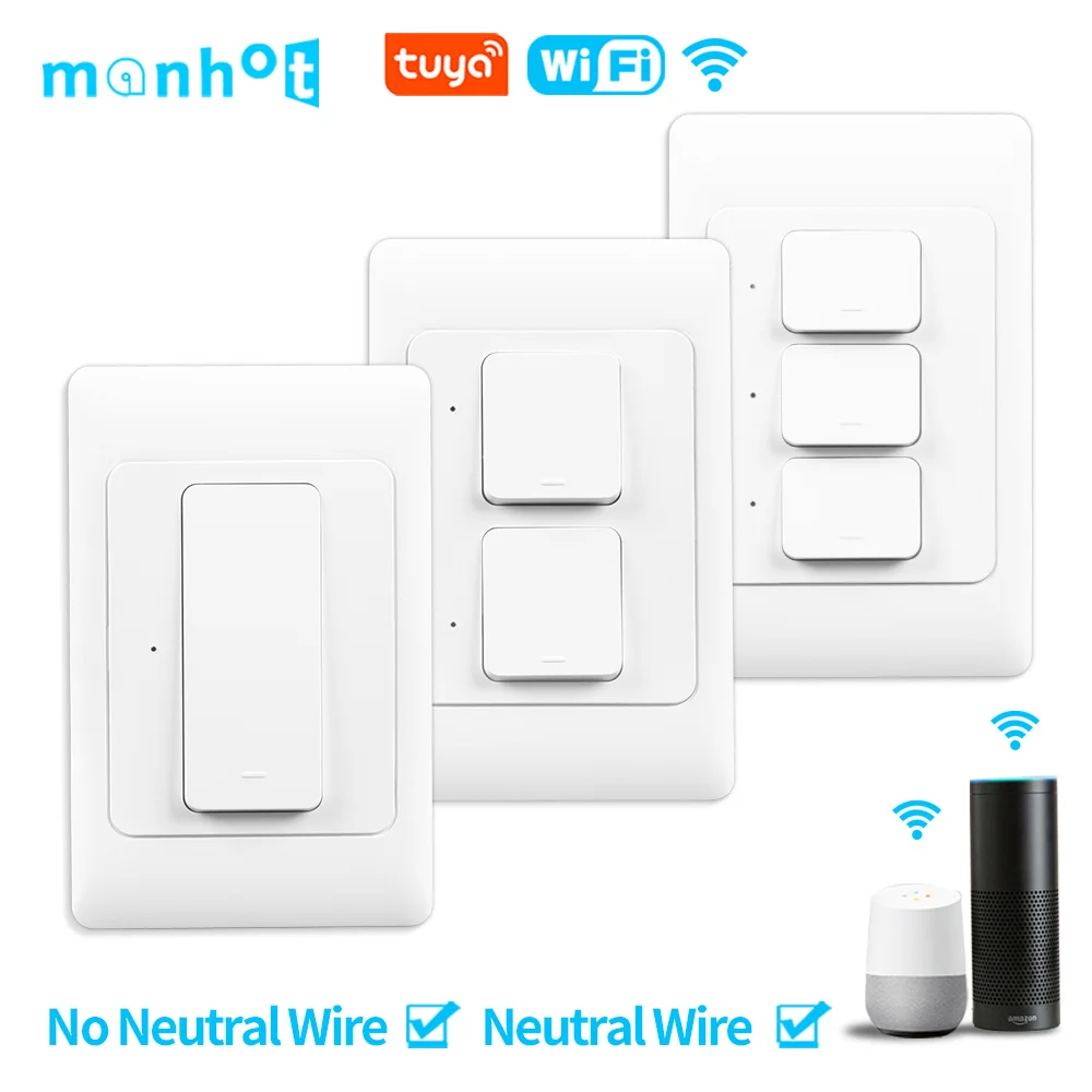 Tuya-WIFI-Smart-Wall-Light-Switch-US-Push-Button-Interruptor-Switches ...