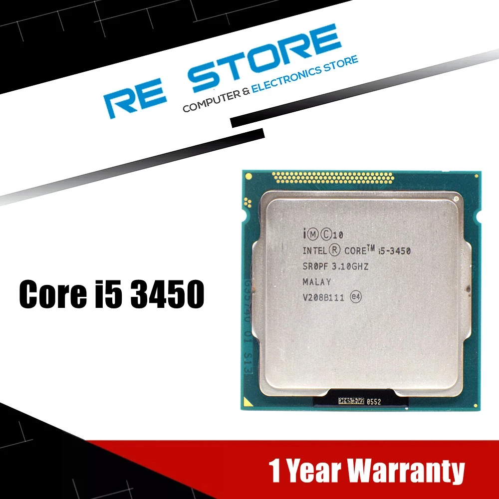 Intel Core i5 3450 3.10GHz Quad Core 6M Socket 1155 CPU Processor SR0PF ...