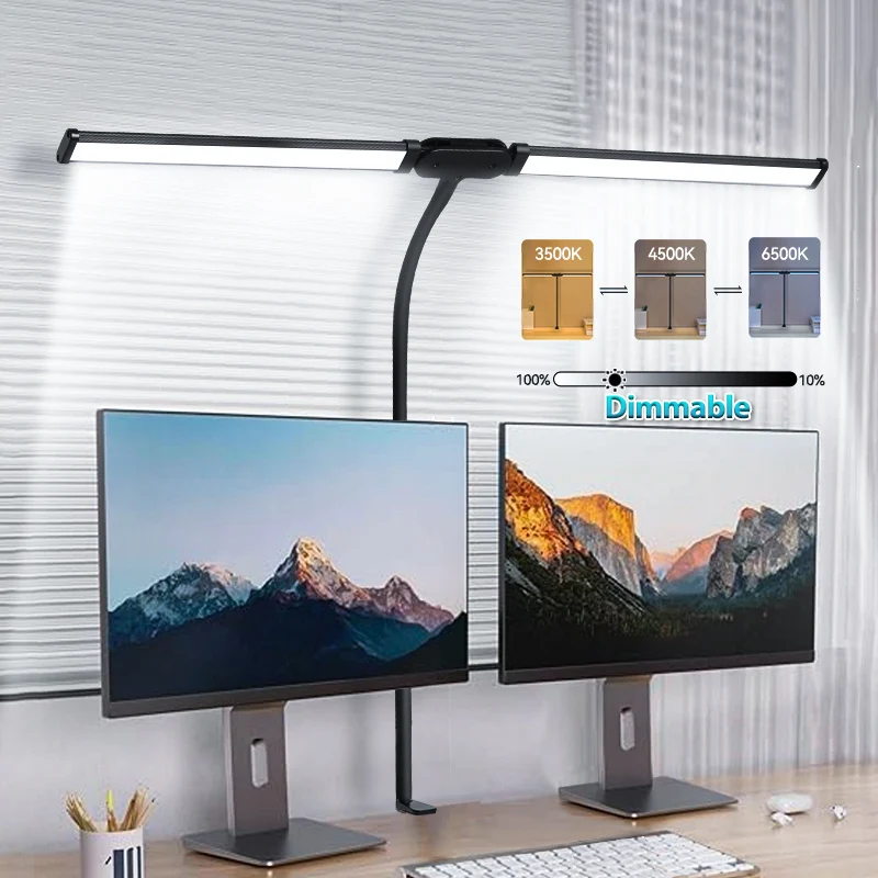Dimmable-Double-Head-LED-Desk-L-mpadas-Monitor-de-Luz-Clip-Reading ...