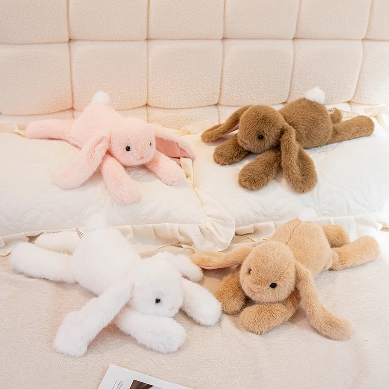 45cm Cute Loppy Eared Rabbit Plush Doll Kawaii Soft Plush Bunny Rabbit ...