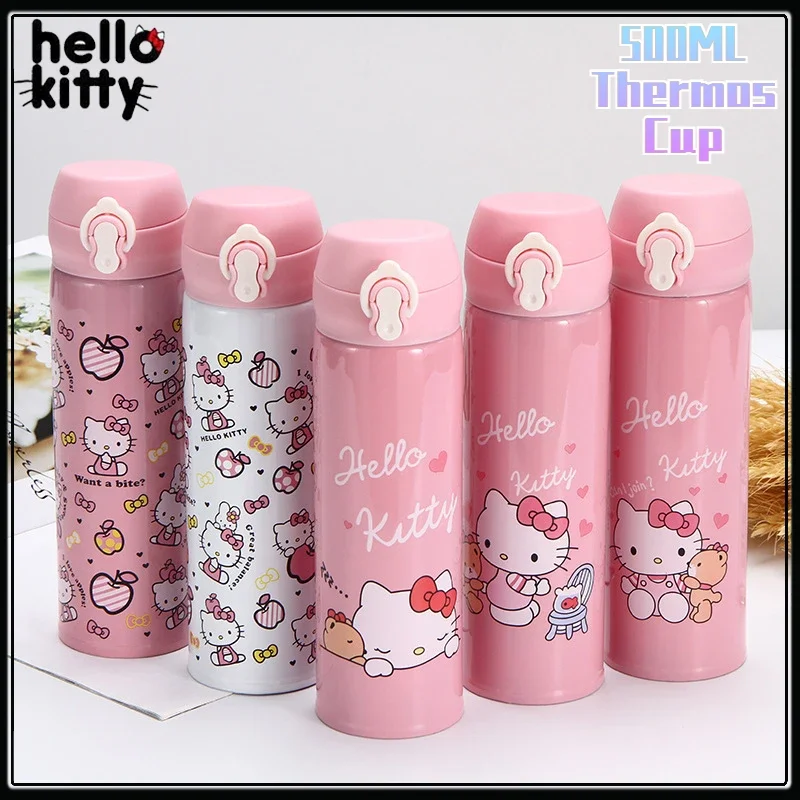 Hello-Kitty-Thermos-Cup-Cute-Portable-Water-Bottle-Vacuum-Mug-Bouncing ...