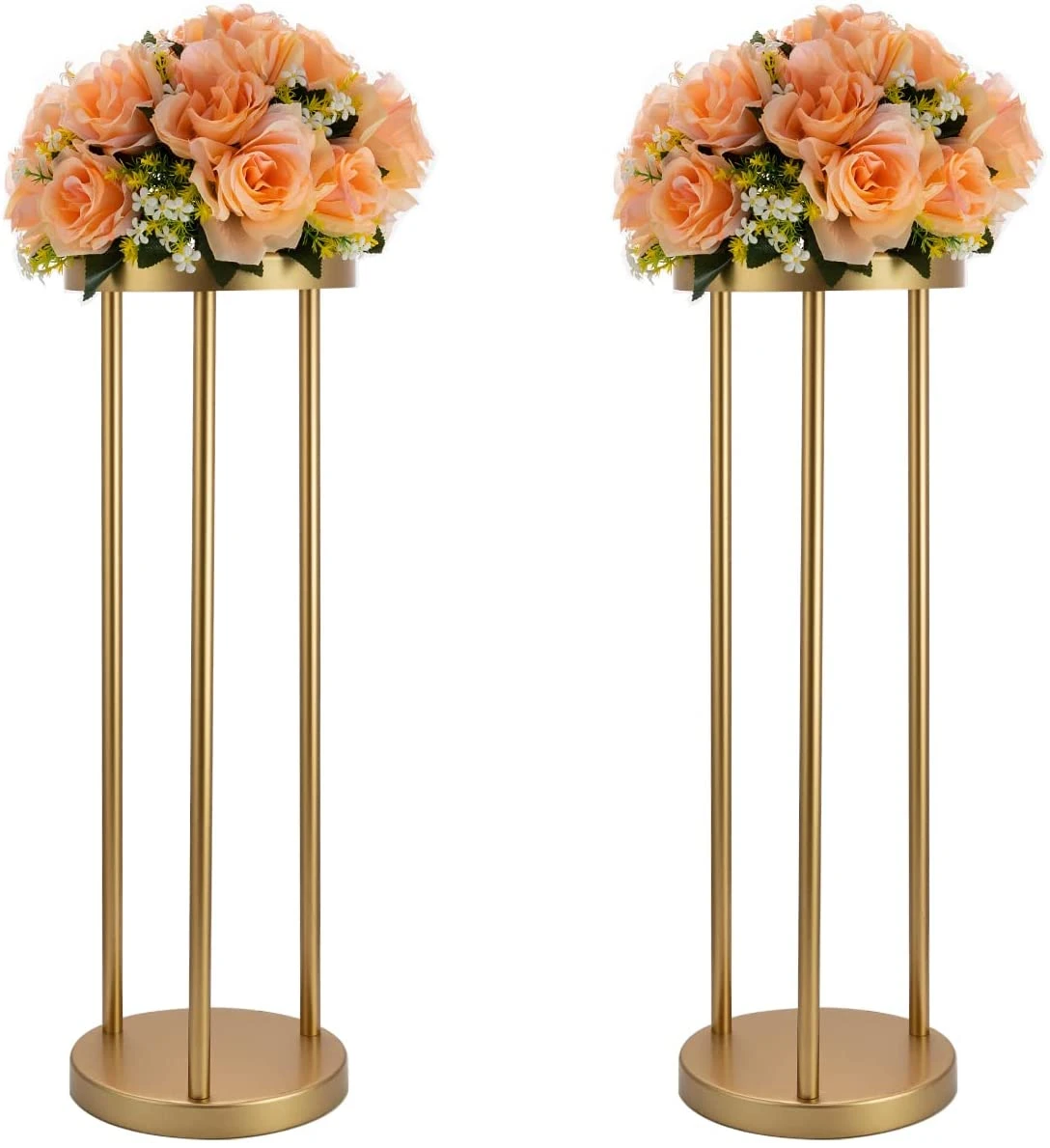Wedding Party Metal Flower Round Rack Stand Circle Flower Vase Display ...