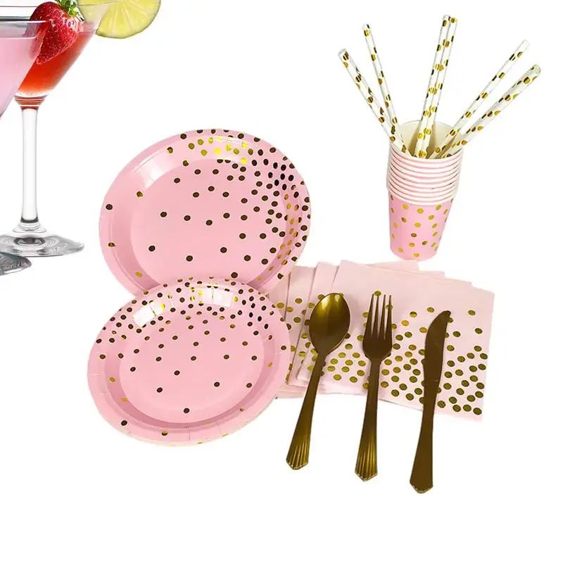 Reception-Plate-Set-Party-Tableware-Set-Party-Dinnerware-Set-With-Gold ...