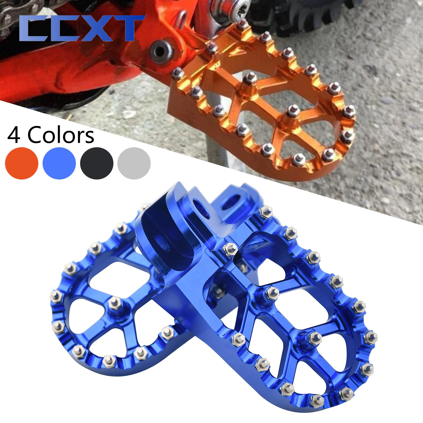 Motorcycle-CNC-Foot-Pegs-Foot-Rests-For-Husqvarna-TC65-TC85-TC125-FC250 ...