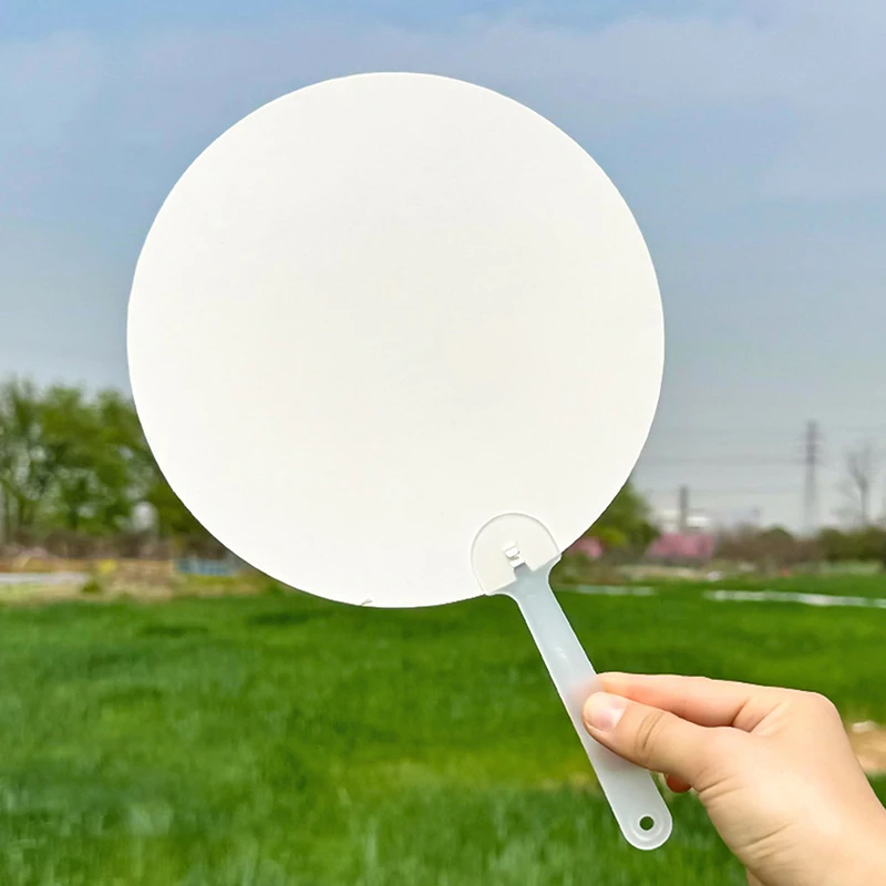 10pcs-Round-Hand-Fan-Blank-DIY-Chinese-Hand-Fan-Stage-Performance-Hand ...