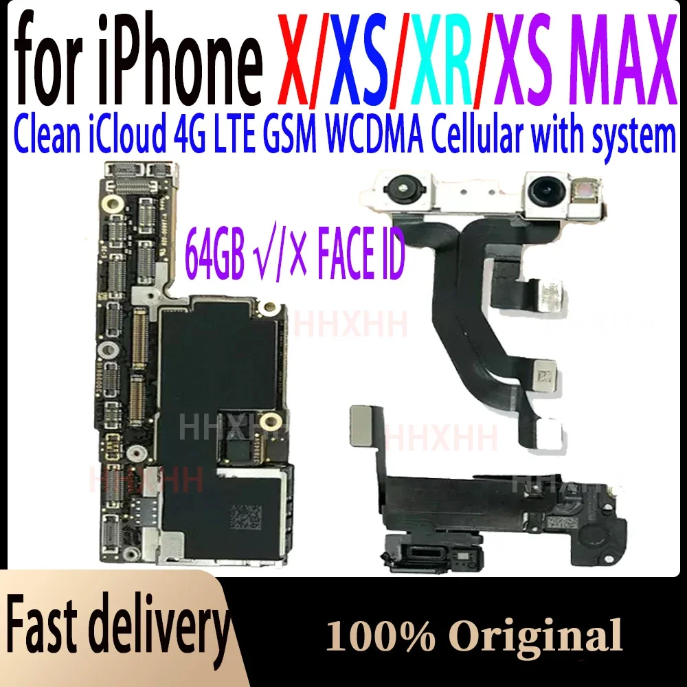 for iPhone Xr Mother Board 64GB 128GB Original Motherboard for iPhone ...
