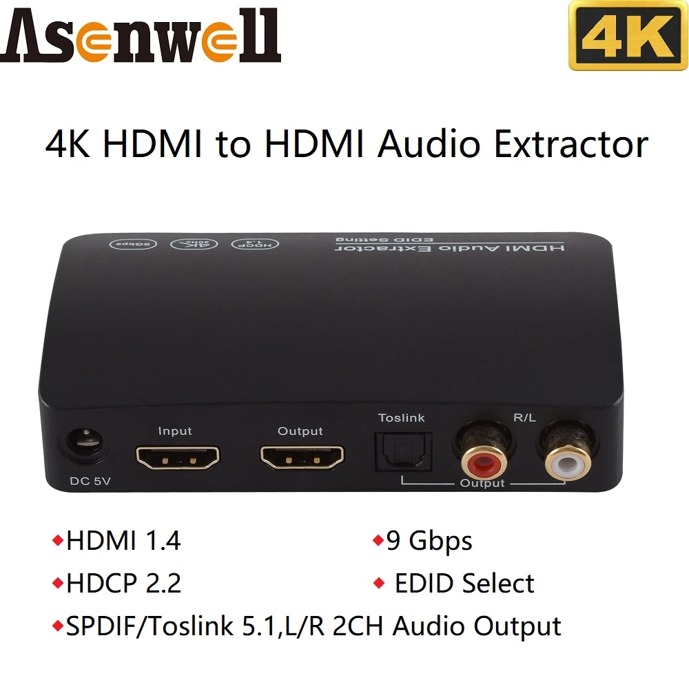 Hdmi Switch Audio Extractor 4k | Hdmi Digital Audio Extractor | Audio ...