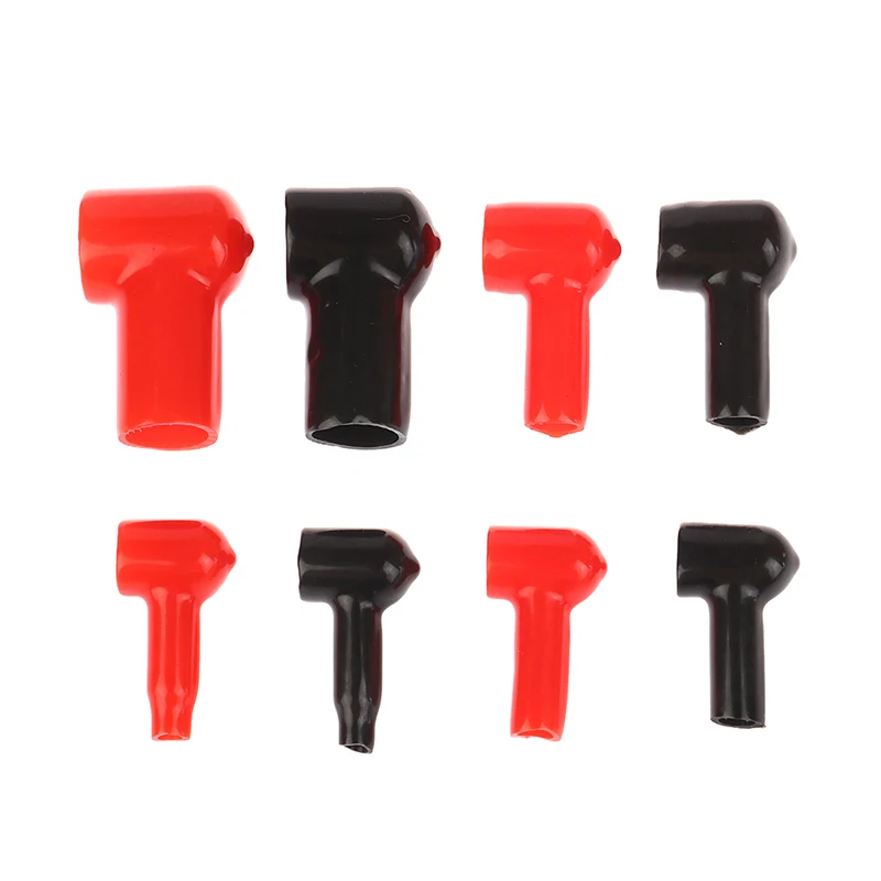 2 Pcs Battery Terminal Boots Covers Insulating Protector Cable Lug Caps ...