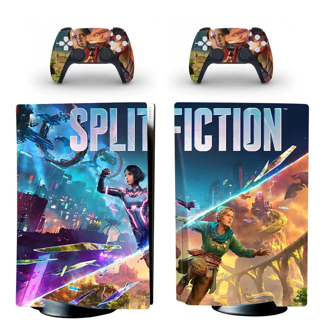 Game Split Fiction PS5 Disc Skin Sticker Decal Cover for Console ...