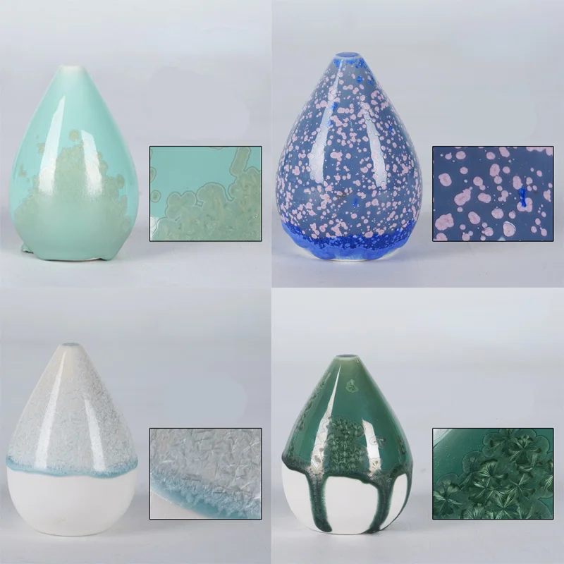 500ml Ceramic Art Kiln Change Crystal Glaze Color Bright Smooth Pottery ...