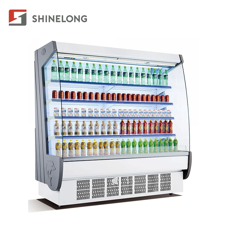Commercial-Supermarket-Multideck-Open-Chiller-Upright-Display-Showcase ...