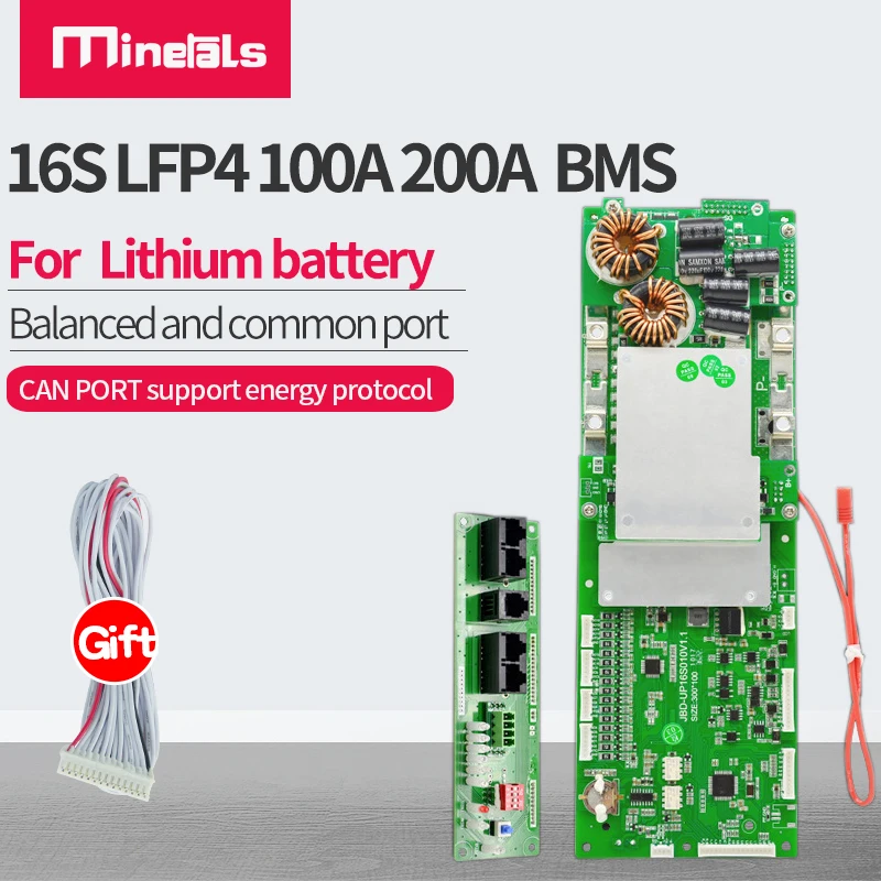 Home Energy Storage 16s 48v Smart Bms 100a 200a Parallel Communication ...