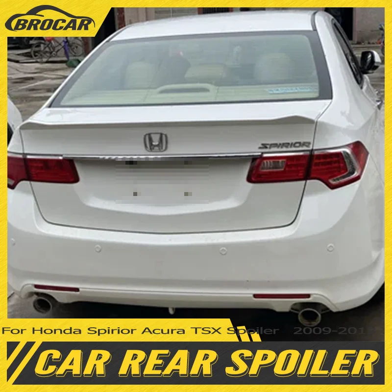 For-Honda-Spirior-Acura-TSX-Spoiler-2009-2013-ABS-Plastic-Car-Tailgate ...