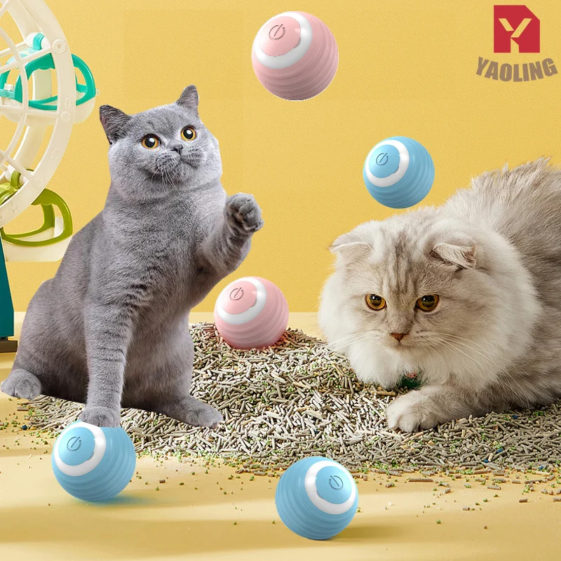 Pet-Toys-Cat-Bouncing-Ball-Automatic-Rolling-Ball-Interactive-Training ...