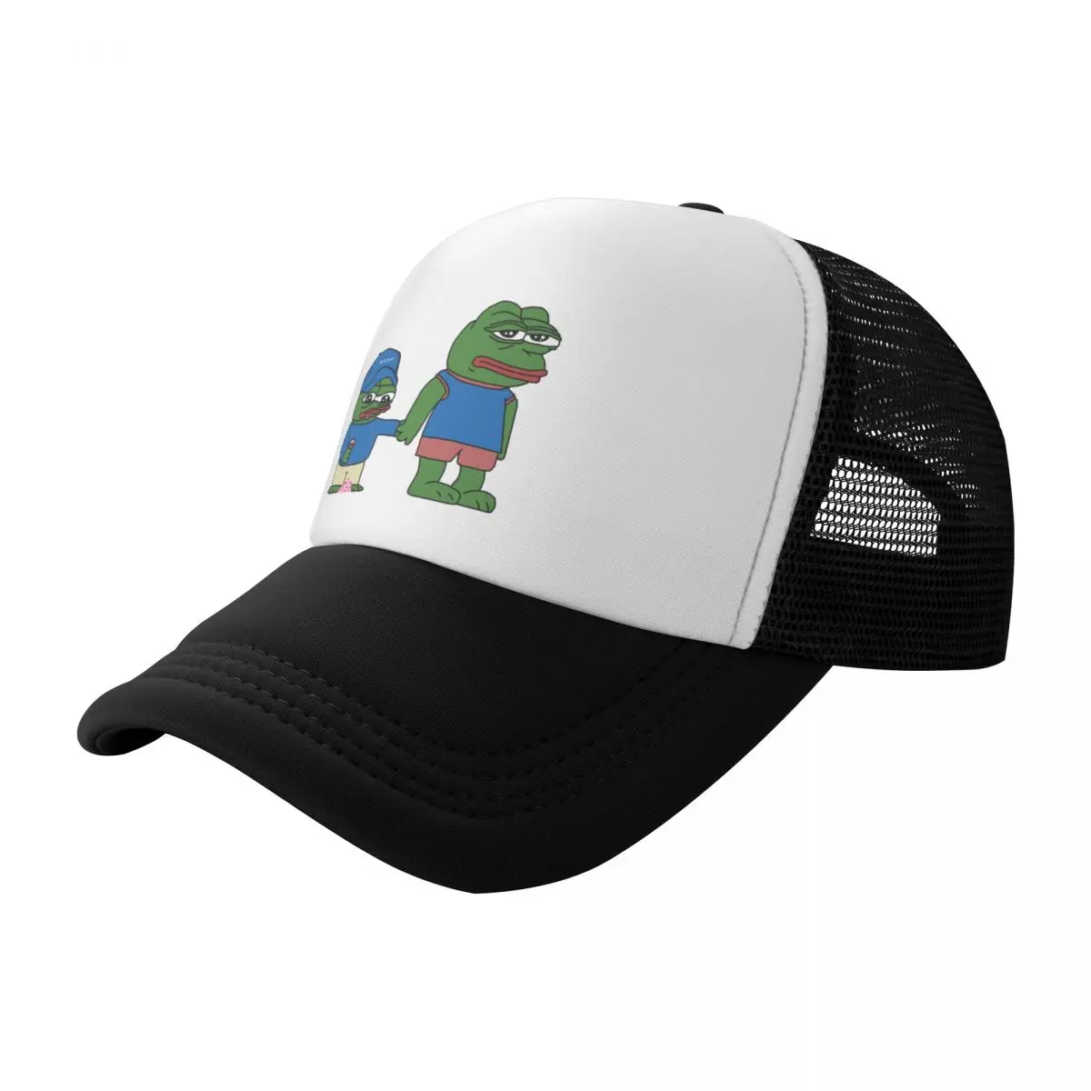PepeTheFrog and Pepe 도우미 형제 Apu Apustaja 아이스크림 손을 잡고 HD 고품질 야구 모자 ...
