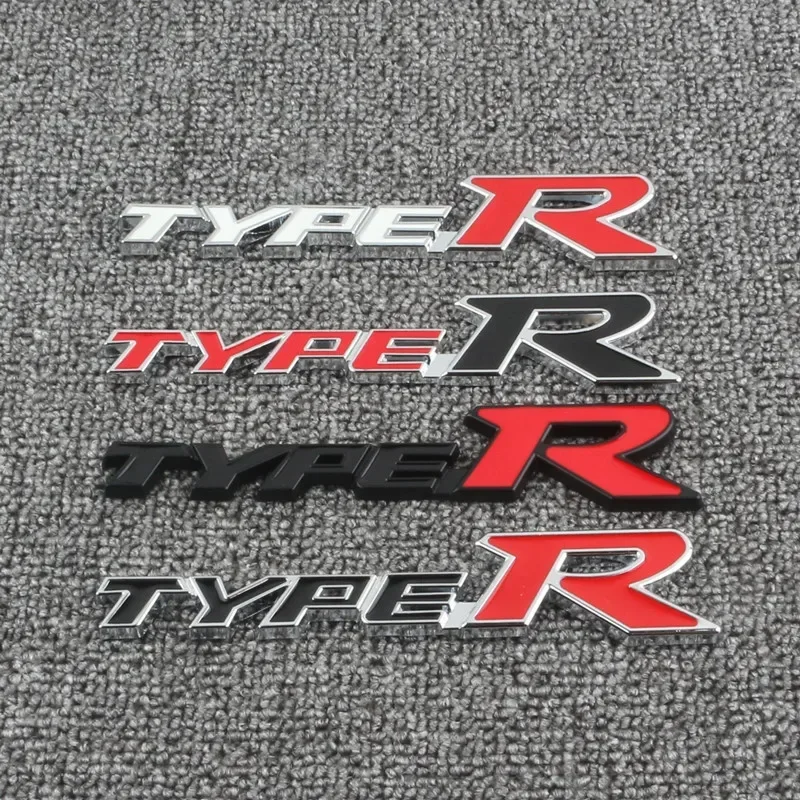 3D-Metal-Type-R-Logo-Car-Rear-Trunk-Front-Grill-Badge-Emblem-Sticker ...