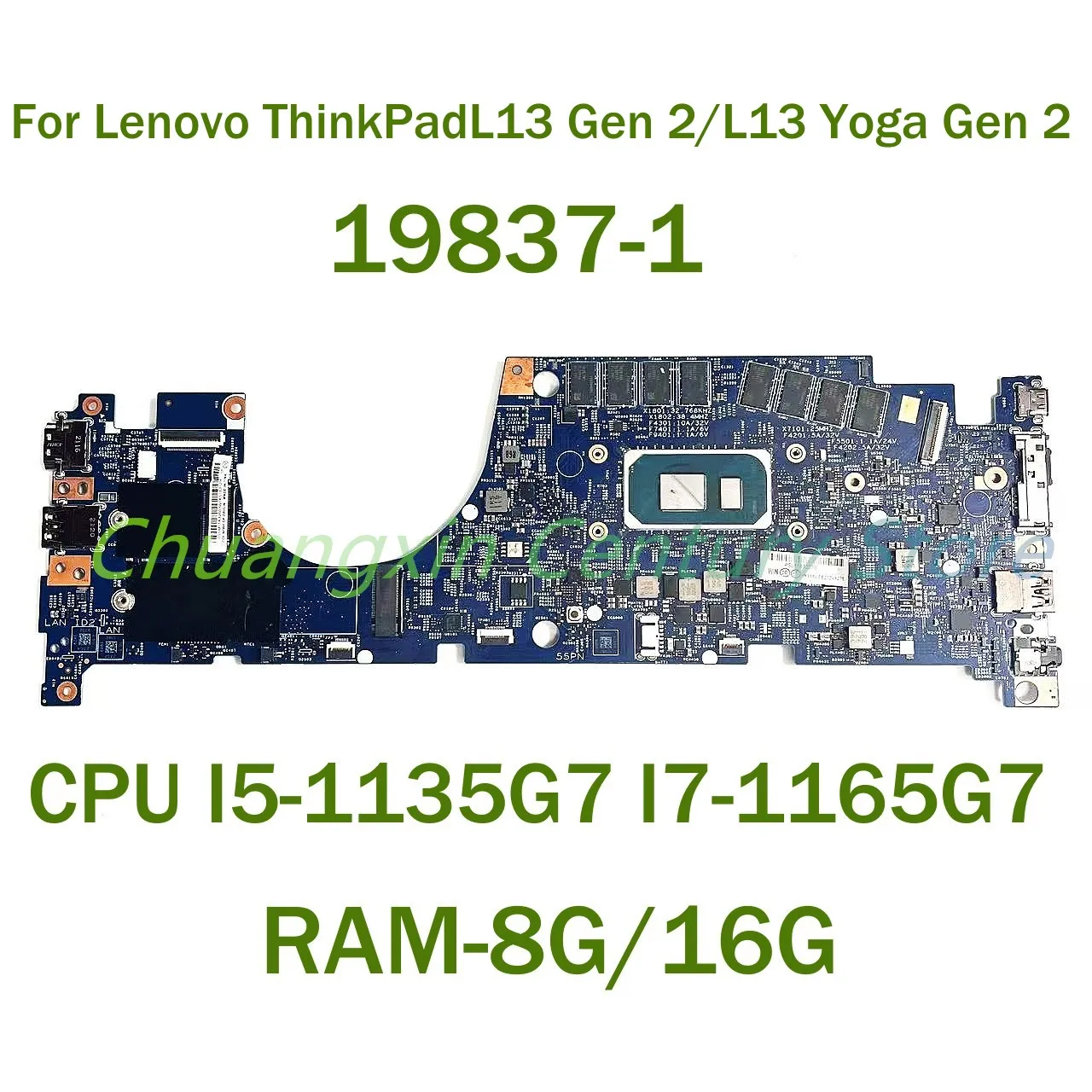 For Lenovo ThinkPad L13 Gen 2/L13 Yoga Gen 2 Laptop motherboard 19837-1 ...