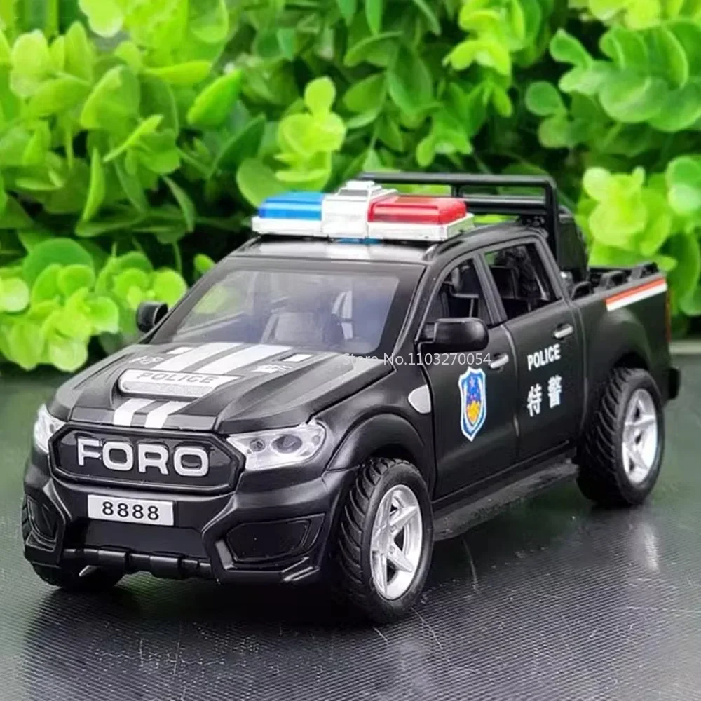 1-32-F350-Off-Road-Pickup-Truck-Police-Car-Model-Alloy-Diecasting-Toy ...