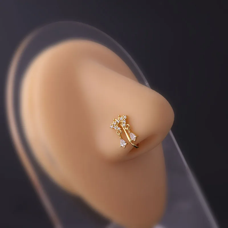 Fake Piercing Nose Butterfly Fake Nose Piercing Jewelry Fake Nose Rings Butterfly Faux Body Piercing Jewelry Aliexpress