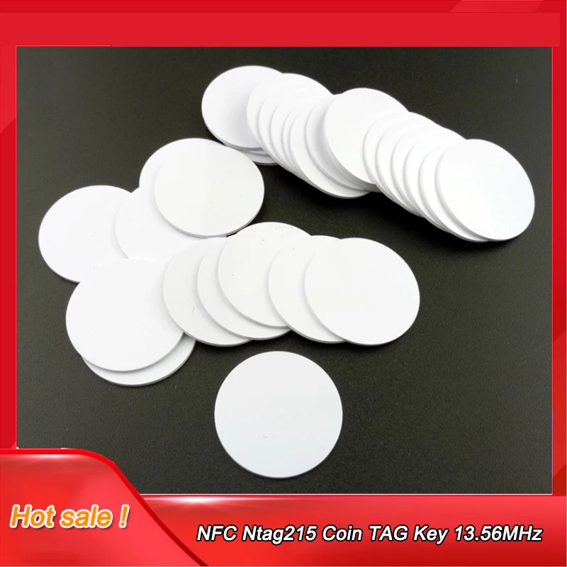 10Pcs Ntag215 NFC Tags Sticker Phone Available No Adhesive Labels RFID ...