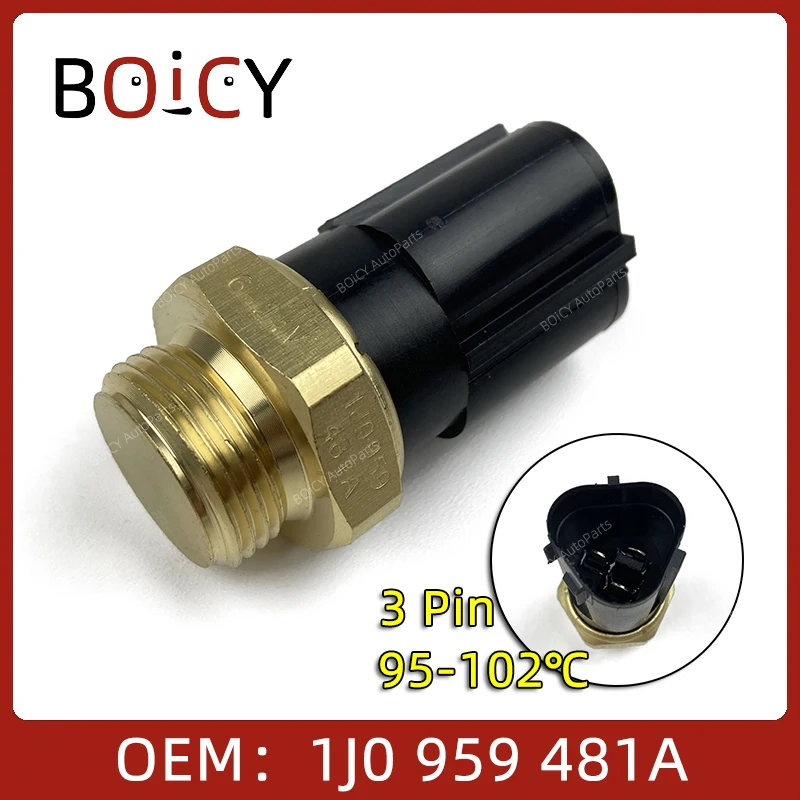 BOICY Temperature Sensor Engine Cooling Fan Switch 95-102 for Polo Ameo ...