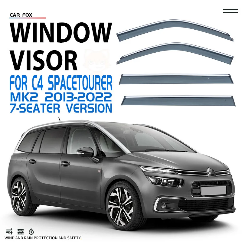 Window Visor For CITROEN C4 SpaceTourer 2013-2022 Vent Ventvisor Wind ...