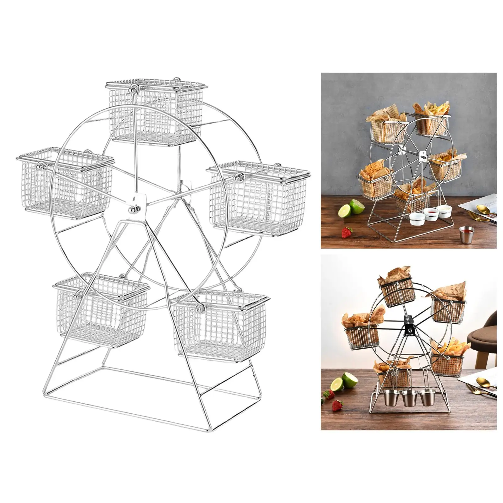 Rotatable-Snack-Rack-Nuggets-Basket-Food-Display-Stand-Wheel-Cupcake ...