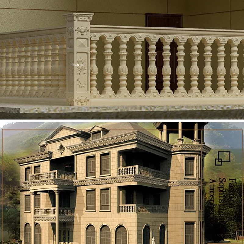 Europ-ischer-Gartenzaun-abs-Kunststoff-form-Gel-nder-r-mische-S-ule-S ...